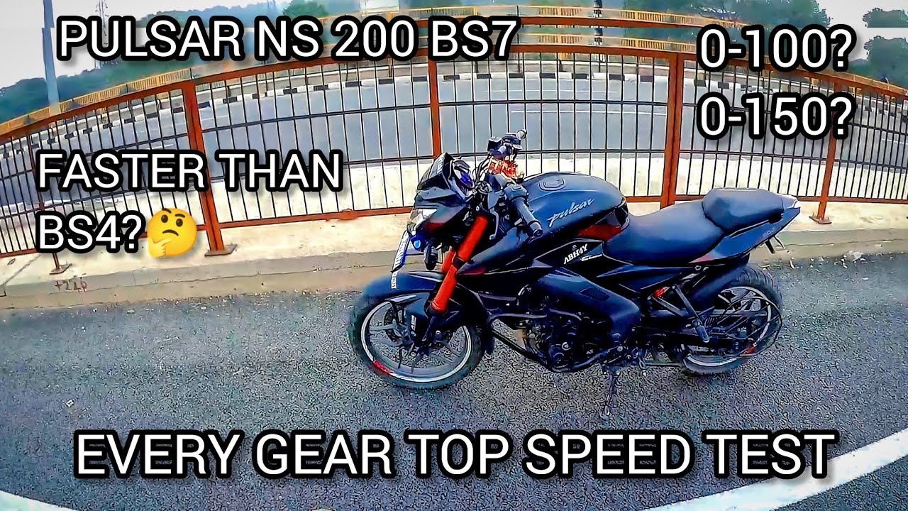 TOP SPEED TEST OF PULSAR NS200BS7| FASTER THAN OLD NS200?🤔| ITNI FAST😱 ...