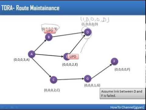 TORA(Temporally Ordered Routing Algorithm) MANET Routing Protocols - YouTube
