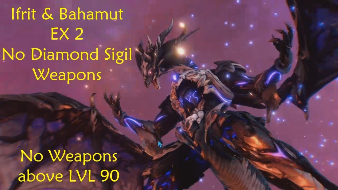 [FF7: Ever Crisis] - Ifrit & Bahamut EX2 (No Diamond Sigil weapons, No ...
