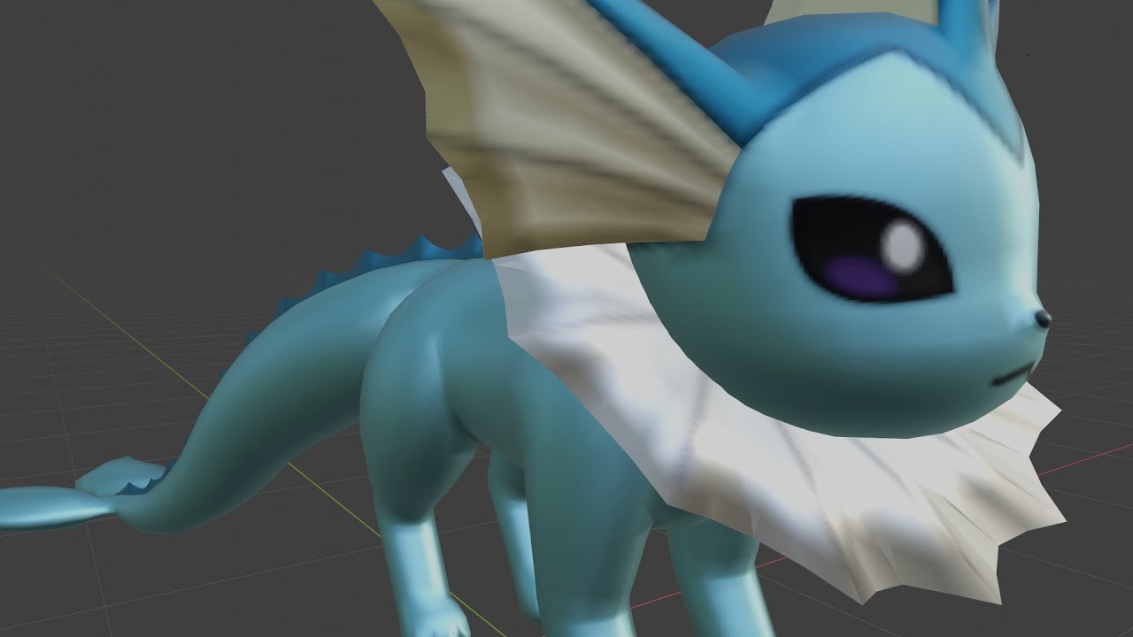 Vaporeon Animation WIP 1 - YouTube