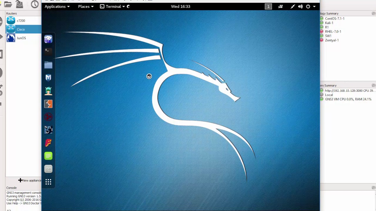 Pentesting - Module 1.6 - Adding Linux appliances to GNS3 pentester's ...