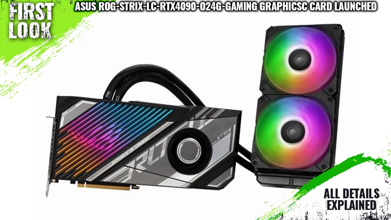 ASUS ROG STRIX LC RTX 4090 GAMING Graphics Card With 240mm Hybrid Water ...