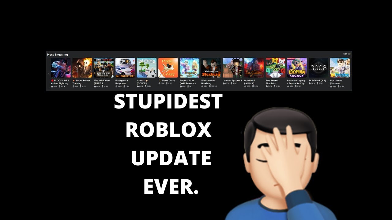 ROBLOX MADE THE STUPIDEST UPDATE EVER... - YouTube