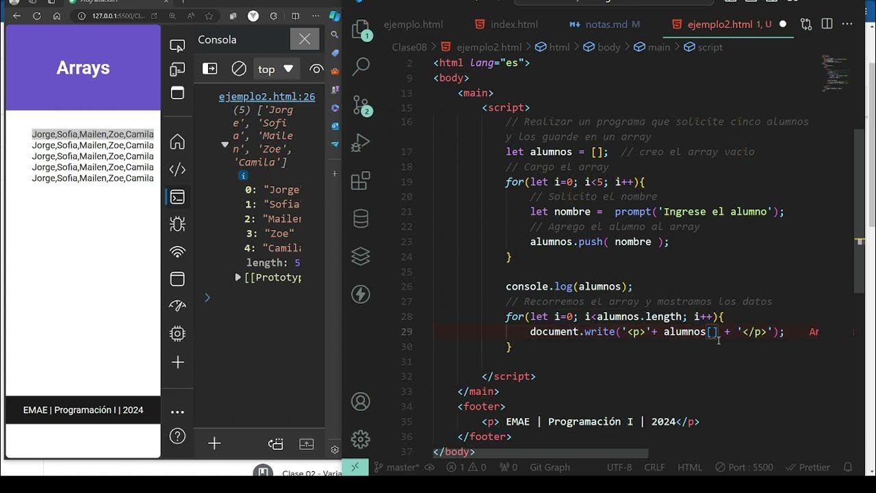 Clase 08 - Array Ejercicios - YouTube