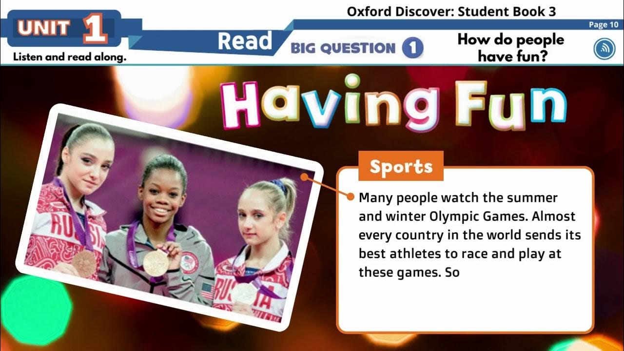 Oxford Discover 3 Unit 1 How do people have fun 1080p - YouTube