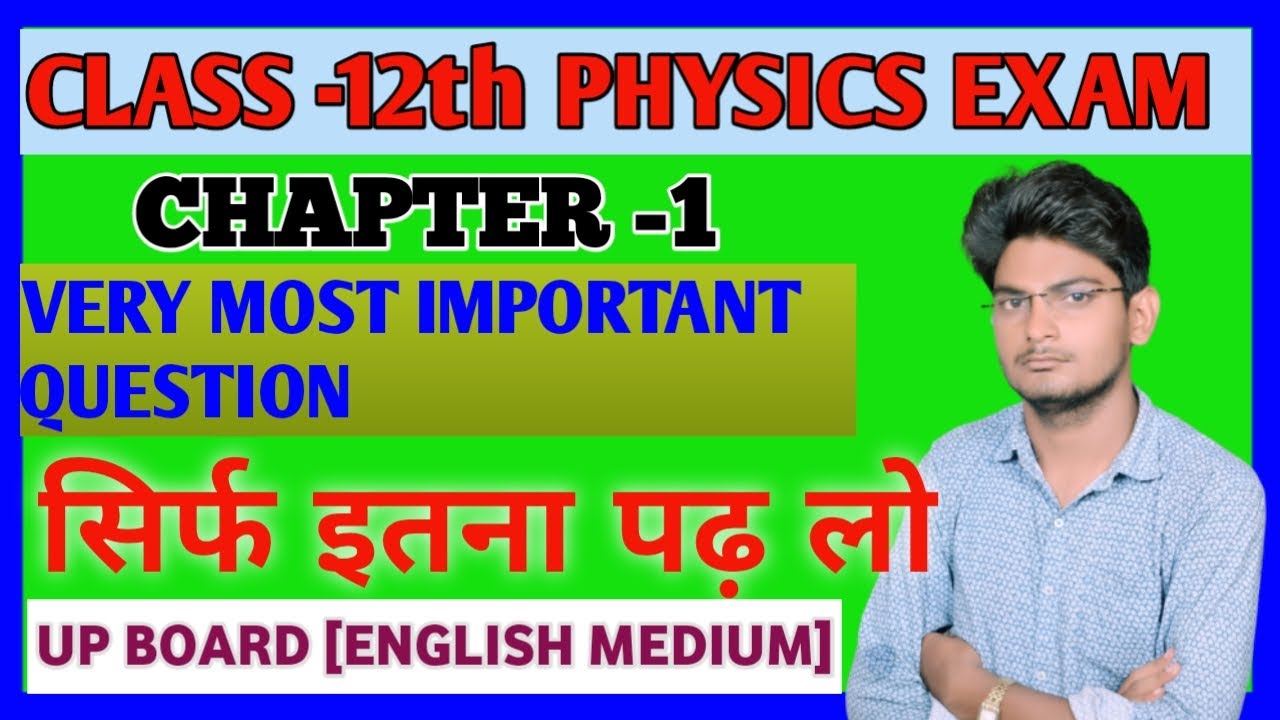 Class 12th physics up board english medium||Class 12 physics ka paper 2024 up board english ...