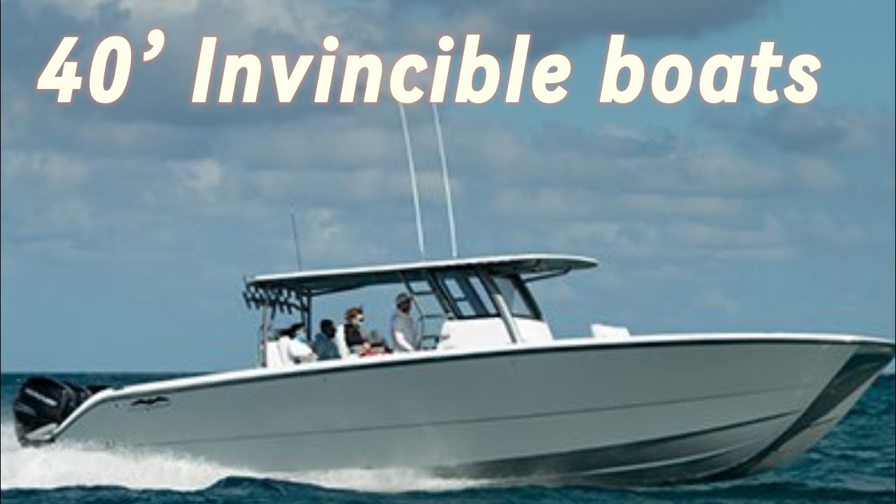 40’ INVINCIBLE BOATS CATAMARAN WALK AROUND |FORT LAUDERDALE INTL BOAT SHOW | - YouTube