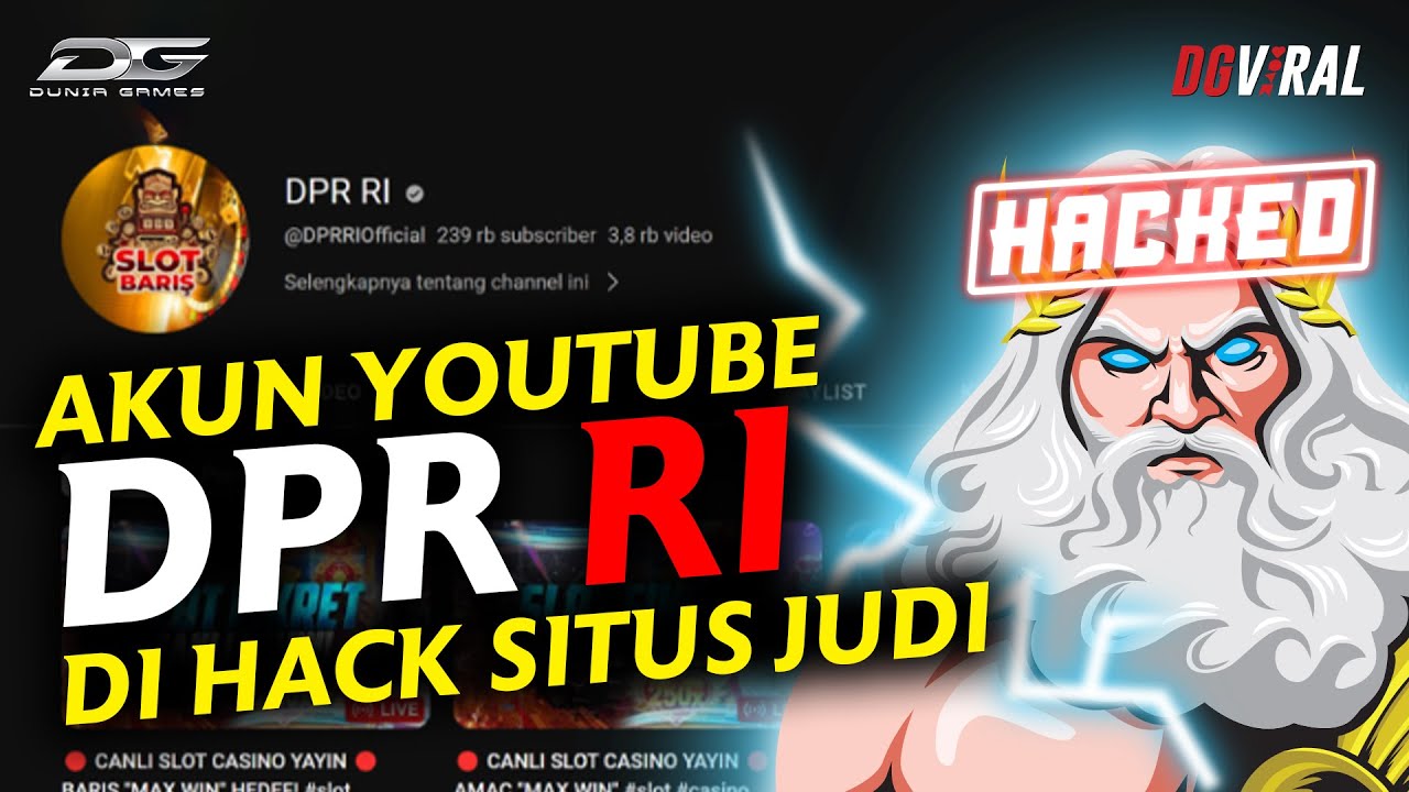 GAWAT!! YOUTUBE DPR RI KENA HACK | DG VIRAL - YouTube