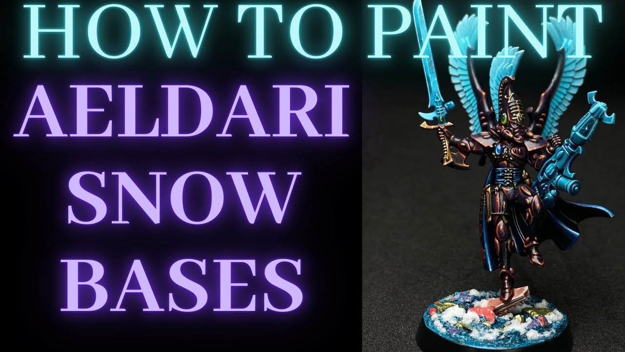 How to Paint AELDARI SNOW BASES - YouTube