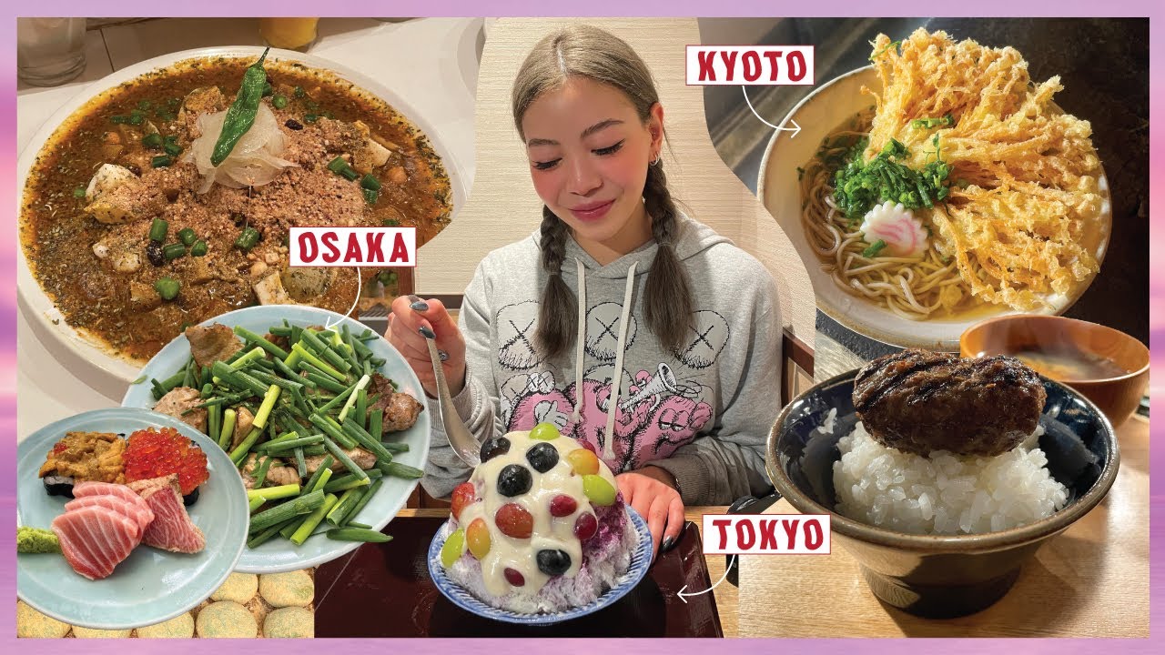 🇯🇵 JAPAN VLOG | Eating My Way Around Tokyo → Osaka → Kyoto - YouTube