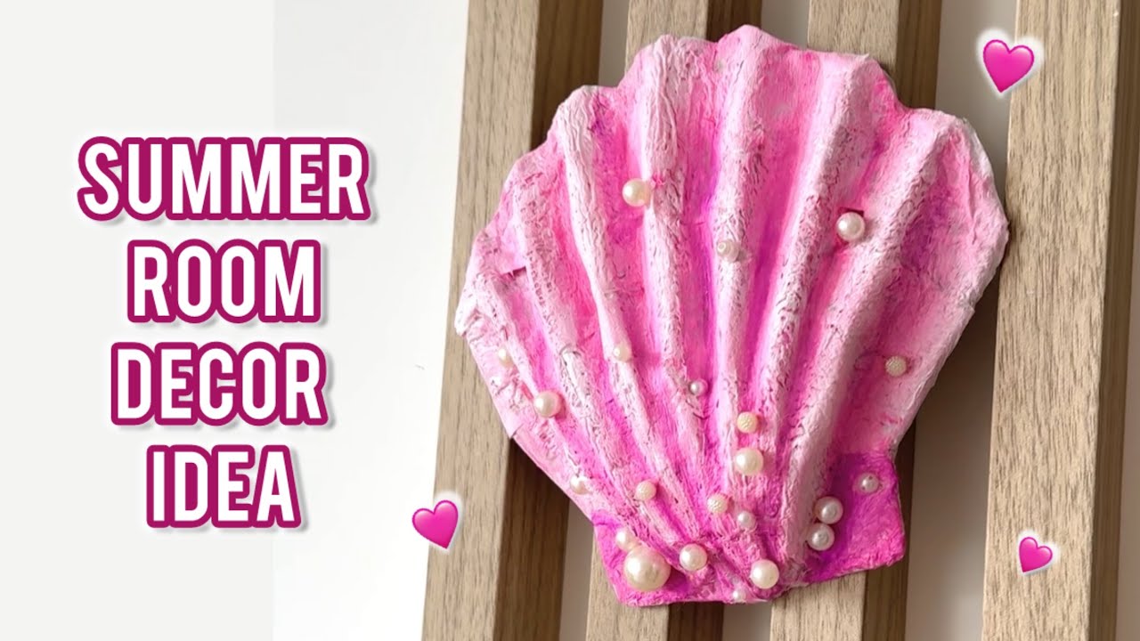 Summer Room Decor Idea | How to Make Paper Seashell | Easy and Simple ...