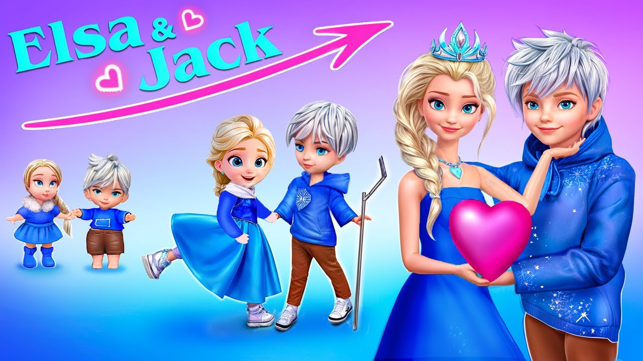 Elsa and Jack Frost Growing Up! 30 Frozen DIYs - YouTube