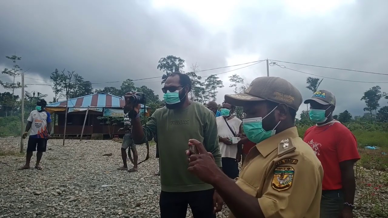 DISTRIK TEMBAGAPURA DESA ARWANOP MENGADAKAN KEGIATAN COVID 19 - YouTube