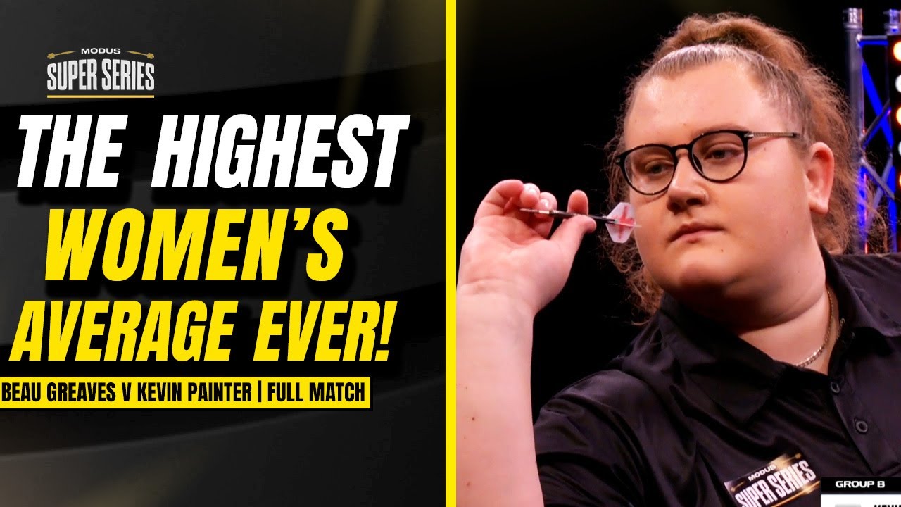 RECORD BREAKING BEAU GREAVES! | THE HIGHEST WOMEN'S DARTS AVERAGE EVER ...