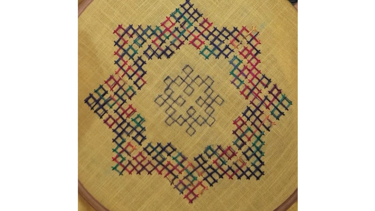 Hand Embroidery Kutch/Sindhi/Rabri Work Design Part 2 Graph - YouTube