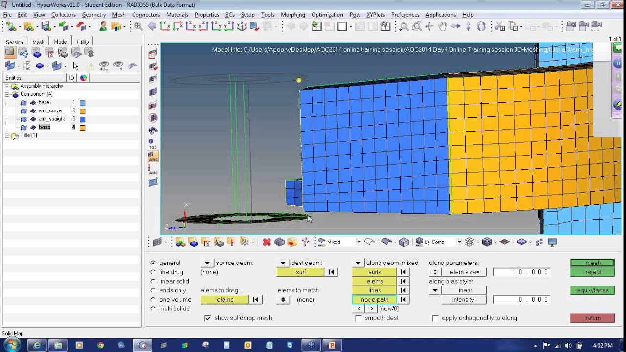1st Online Training Session Day4 3 D Meshing - YouTube