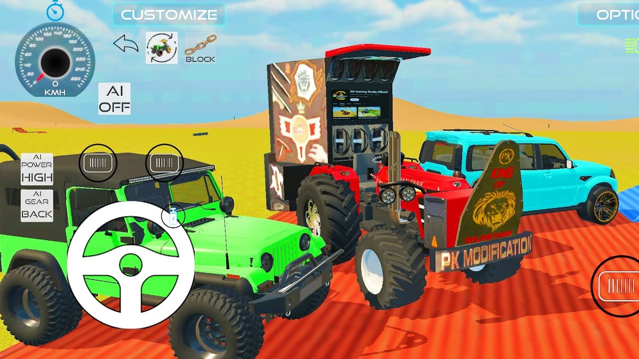modify Tractor #Thaar Scorpio Truck all gadiya new version #games #truck #simulator #gaming live ...