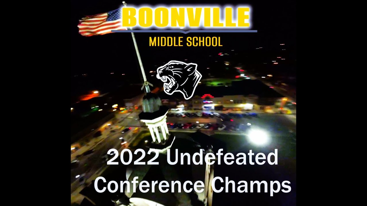 Boonville Middle School 2022 Undefeated Conference Champs - YouTube