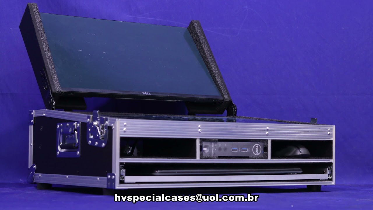 CASE PARA MA LIGHTING CONSOLE COM MONITOR E CPU - YouTube