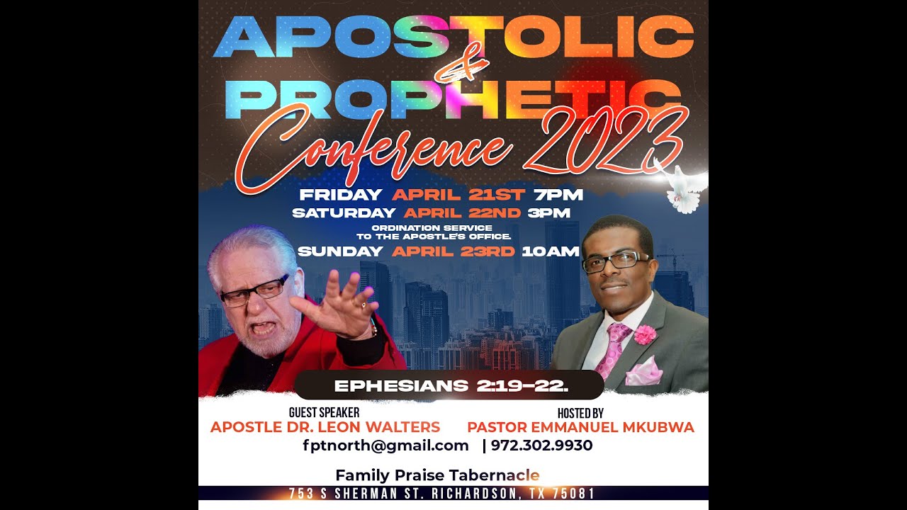 Apostolic Prophetic Conference | Day 3 | Apostle Dr. Leon Walters - YouTube