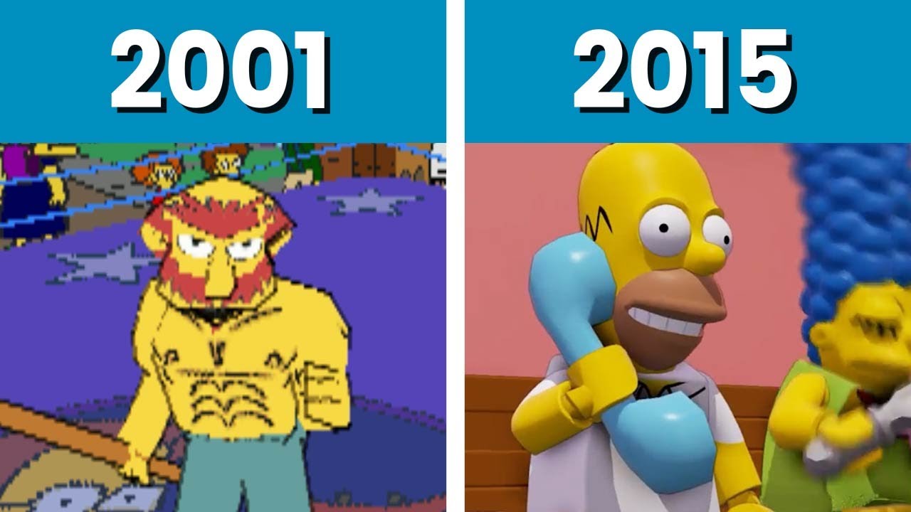 The Simpsons PlayStation Evolution - YouTube