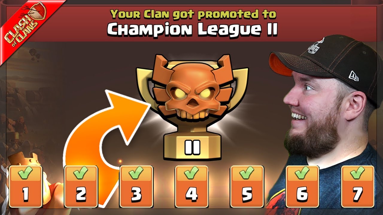 WE WENT PERFECT AND GOT PROMOTED TO CHAMPS 2! - Clash of Clans - YouTube