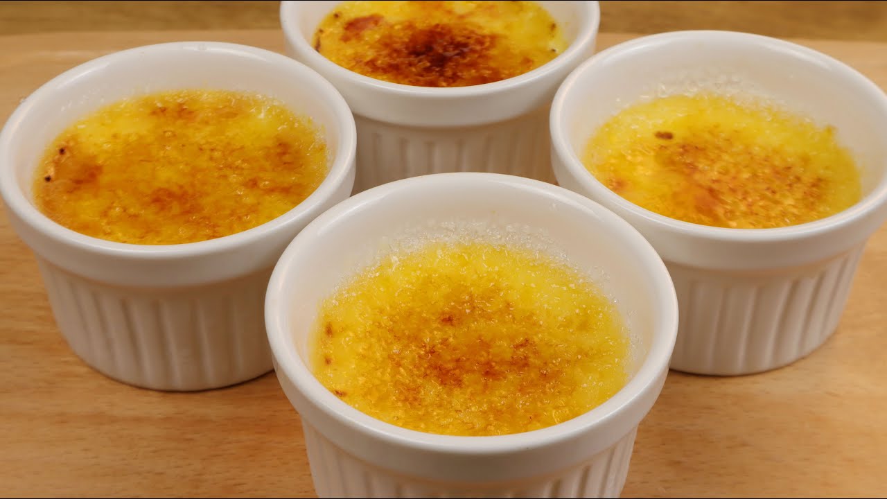 How to make simple Creme Brulee cream | Great Dessert | Fat and crispy ...