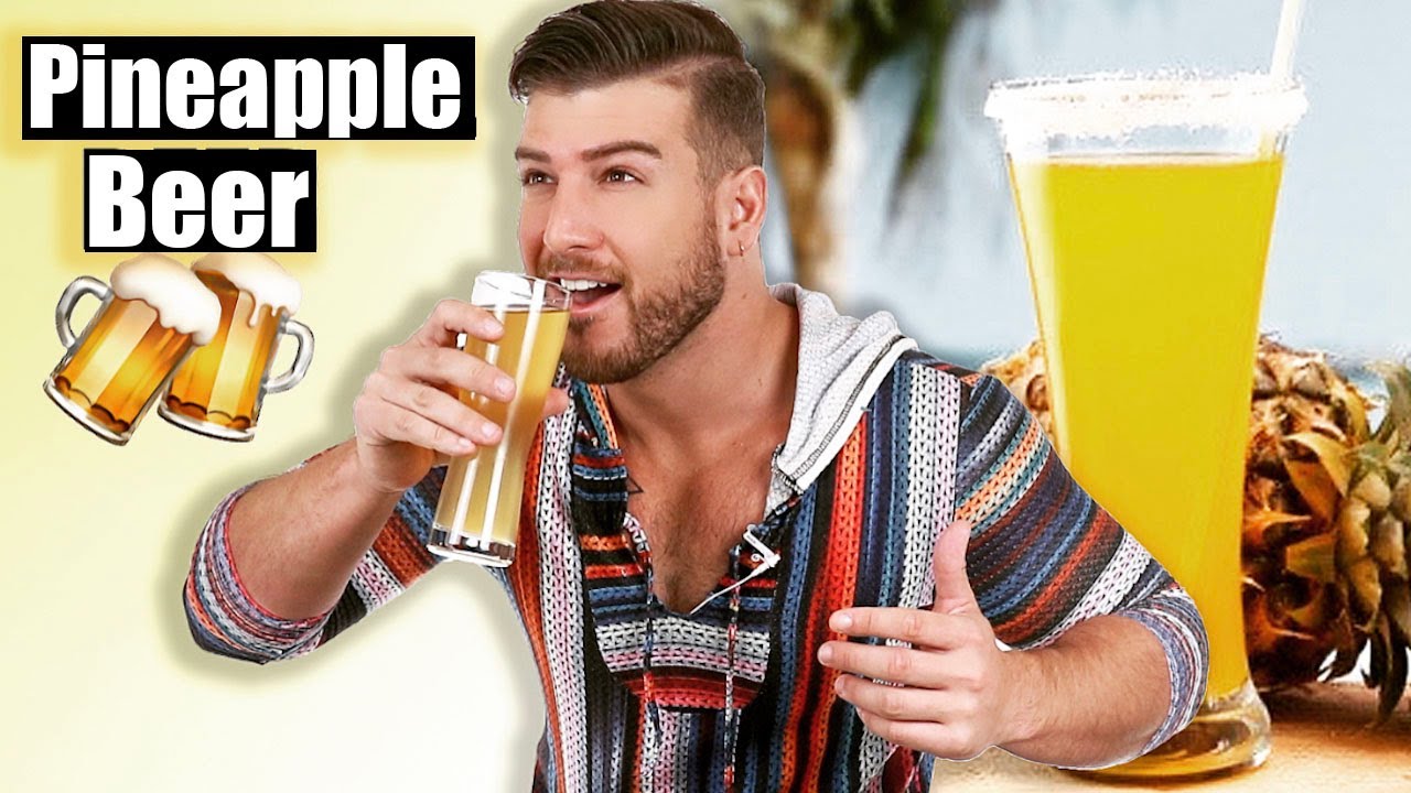 Attempting To Brew My Own Pineapple Beer At Home - YouTube