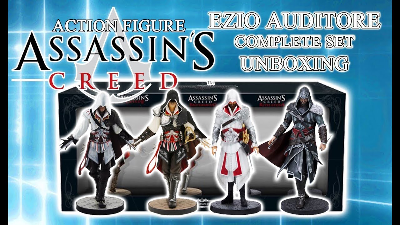 Action Figure Assassin's Creed - Ezio Auditore Complete Set Unboxing ...
