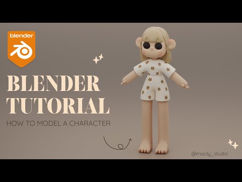 BLENDER TUTORIAL - How to make a cute and simple character