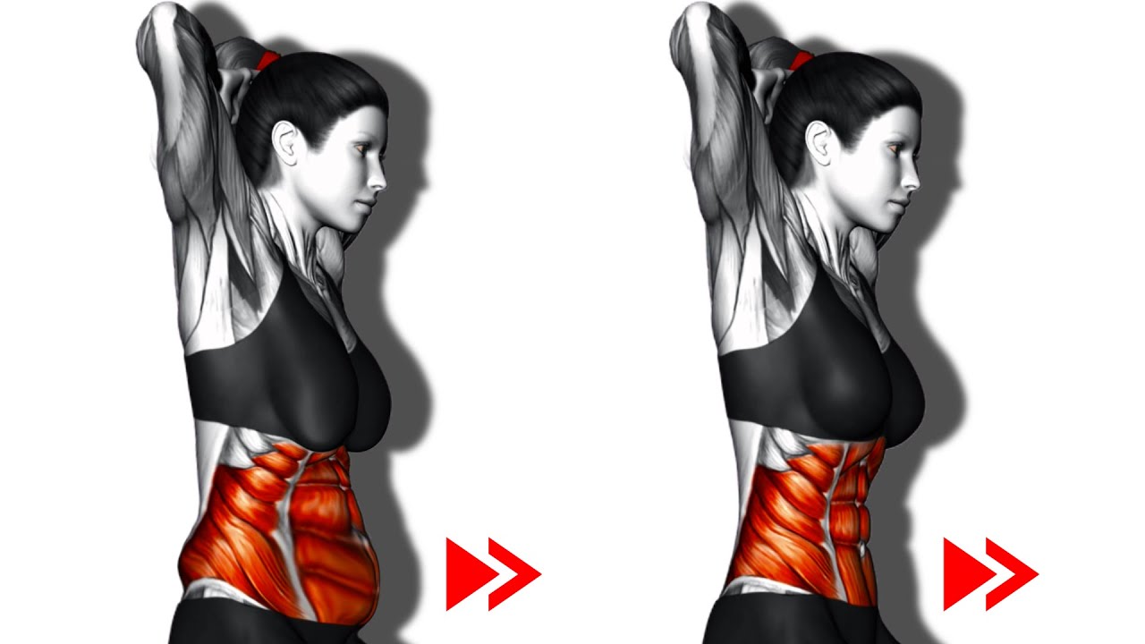 7 Exercises For a Flat Stomach and Small Waist - YouTube