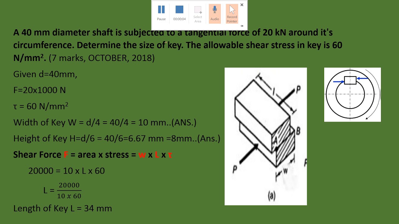 Design of key - problem 1 - YouTube