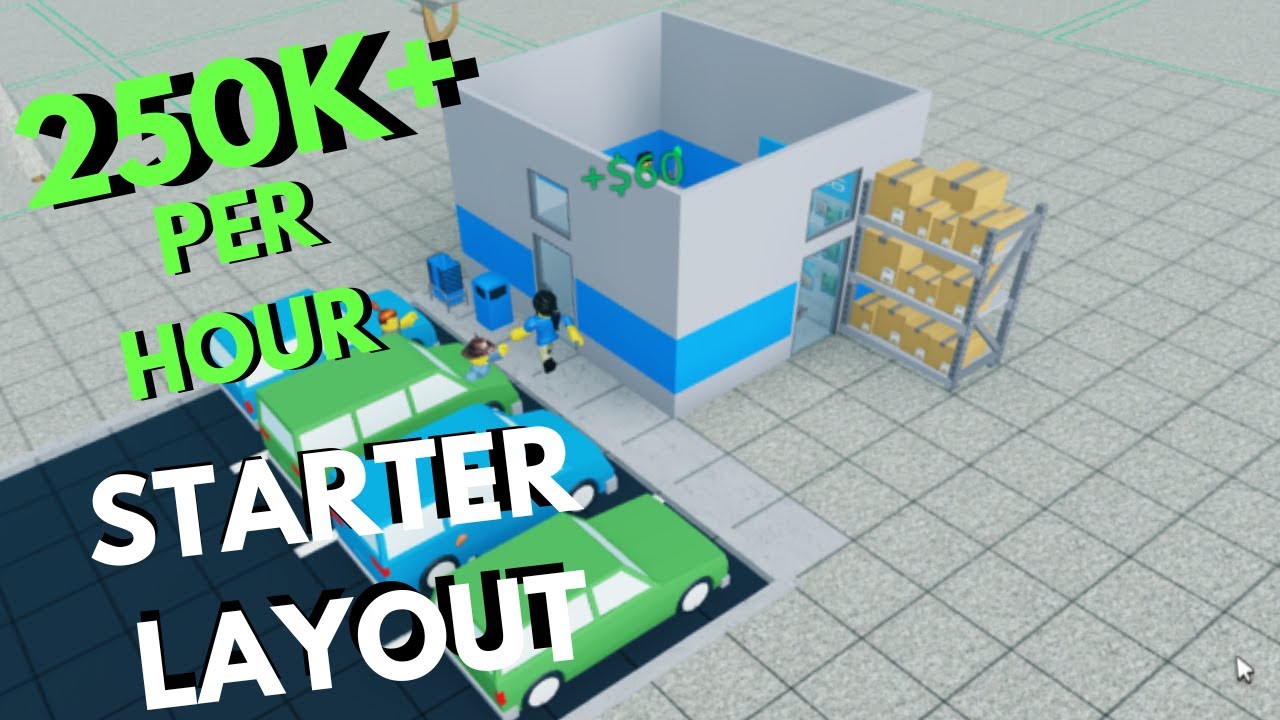 Best starter layout in Retail Tycoon 2 (150k an hour) - YouTube