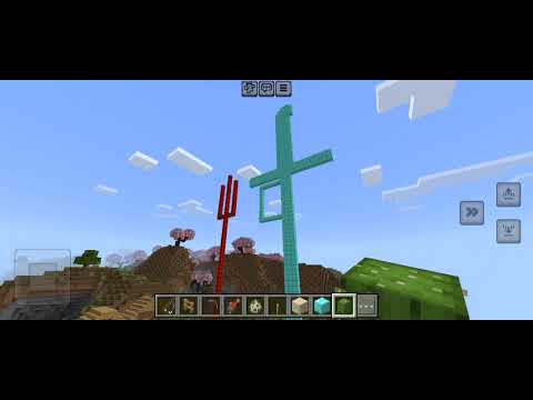 minecraft Devil pitchfork and God sword I built - YouTube