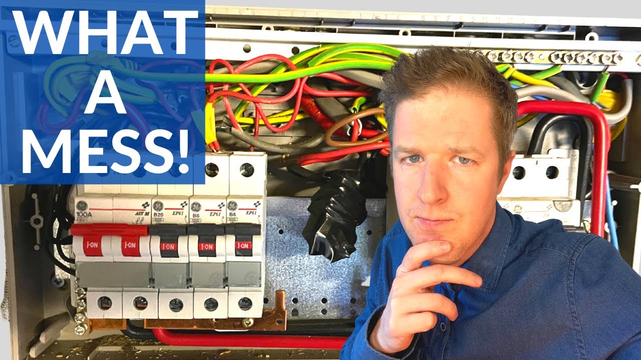 Sorting out a complete mess of a fuse board - Electrician Life - YouTube