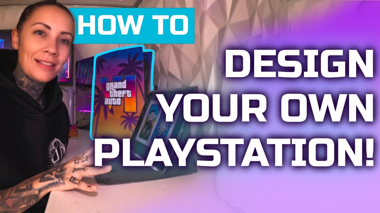 How to design and paint your Playstation! custom Helldivers design ...