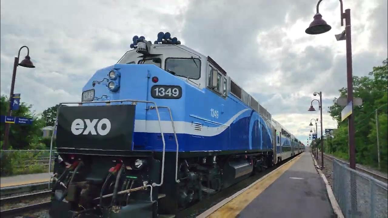 Lachine train station walk around + approach - on the Vaudreuil-Hudson exo commuter train line 🚉 ...