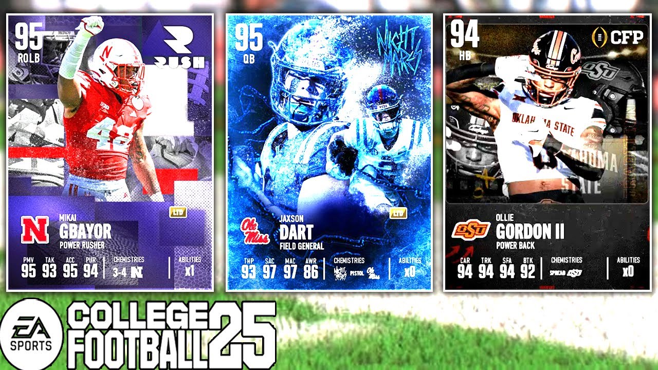 NEW CFP + NIGHTMARES CARDS COMING TO COLLEGE FOOTBALL 25 ULTIMATE TEAM ...
