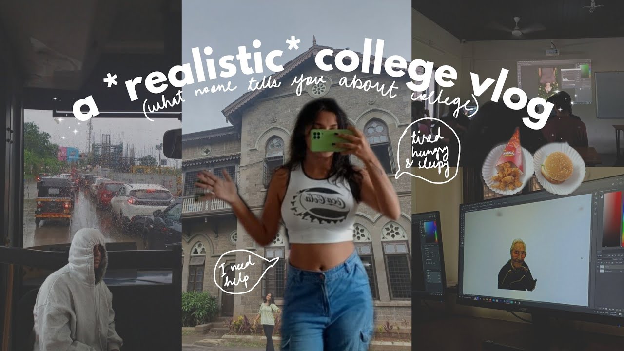 a *realistic* college vlog ☕️| as a first year student 📚 - YouTube