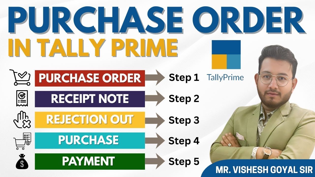 Purchase Order In Tally Prime | Full Process With Receipt Note ...