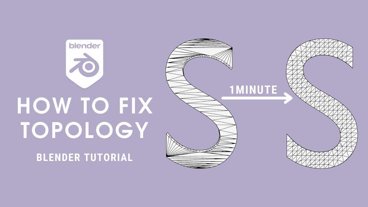 How To FIX text TOPOLOGY in 1 MINUTE | Blender QUICK TIP - YouTube