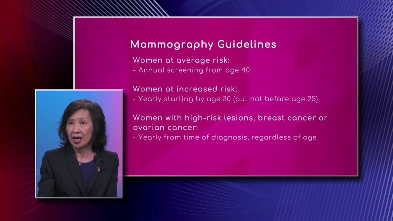 Mammography Screening Guidelines - YouTube