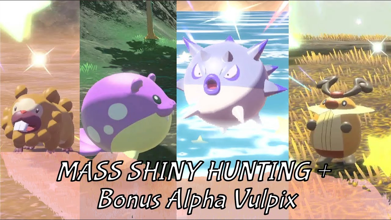 MASSIVE SHINY HUNTING SPREE + BONUS ALPHA VULPIX | Legends Arceus Shiny ...