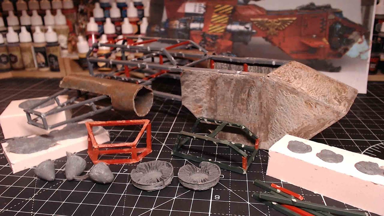 Turn Warhammer Sprues into a Warhammer '97 Thunderhawk - YouTube