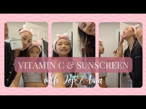 Morning Routine with Vitamin C & Sunscreen - YouTube