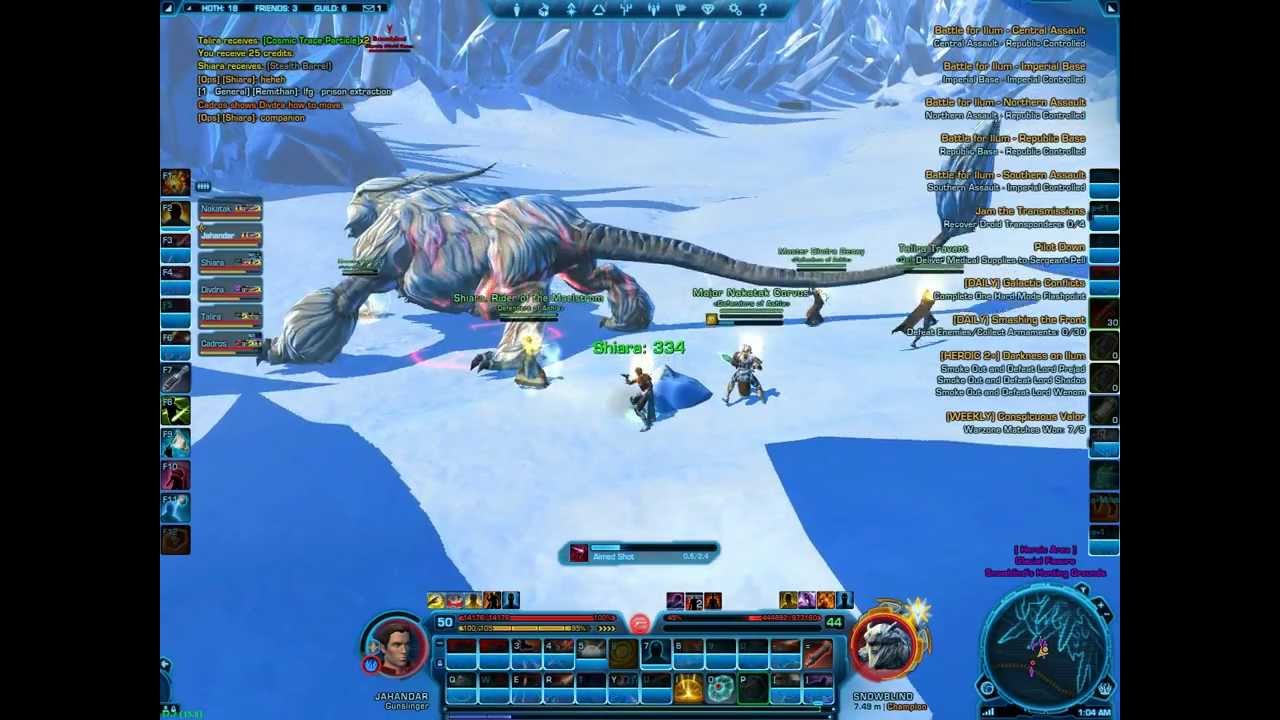 SWTOR Hoth World Boss Snowblind - YouTube