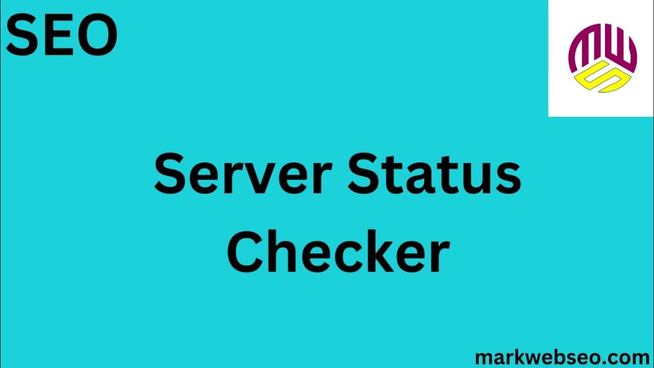 How to Use Sever Status Checker Step by Step Guidelines - YouTube