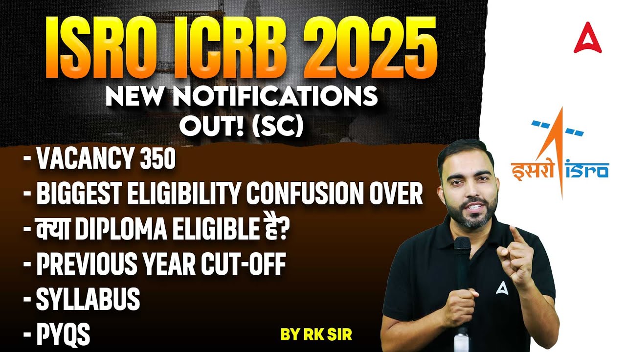 ISRO ICRB Scientist Recruitment 2025 | ISRO ICRB Vacancy, Syllabus ...