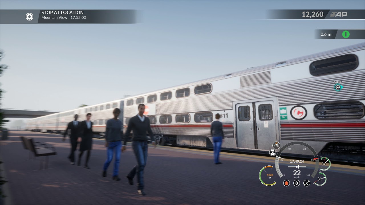 Train Sim World 2020 CalTrain Departing Station - YouTube
