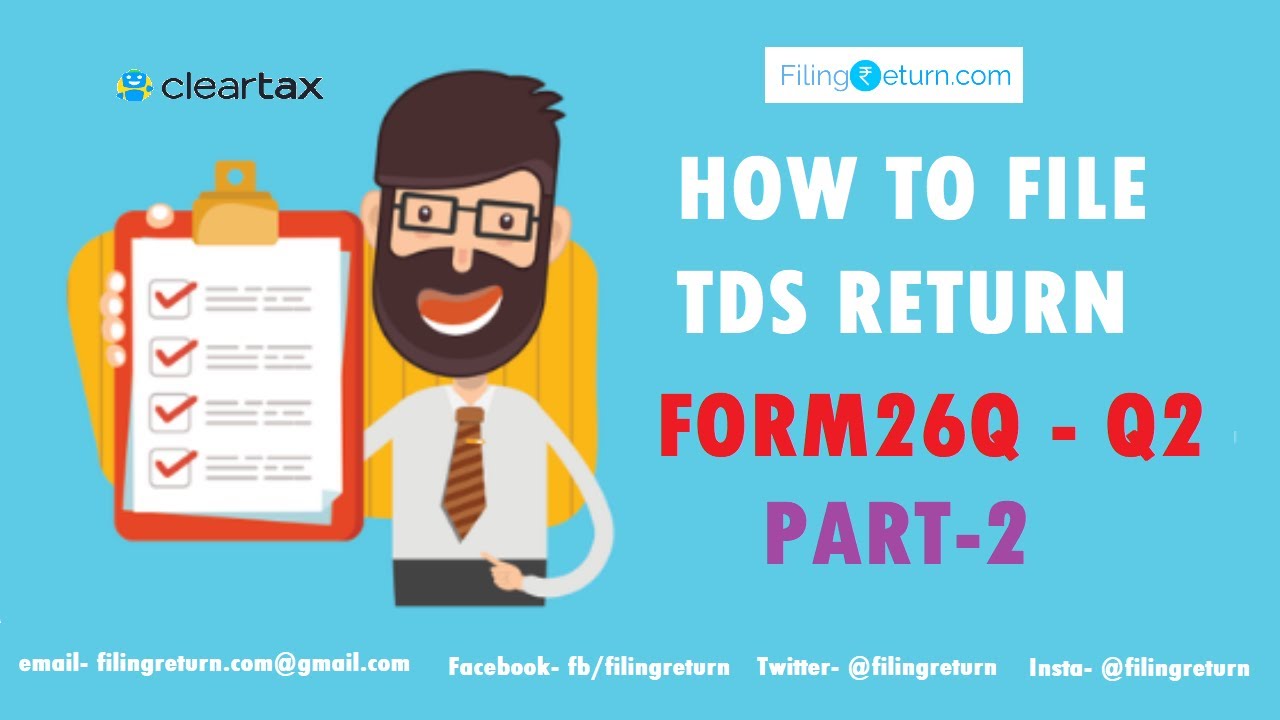 How to file TDS Quarterly Return (Part-2) - TDS Return Kaise File Kare ...